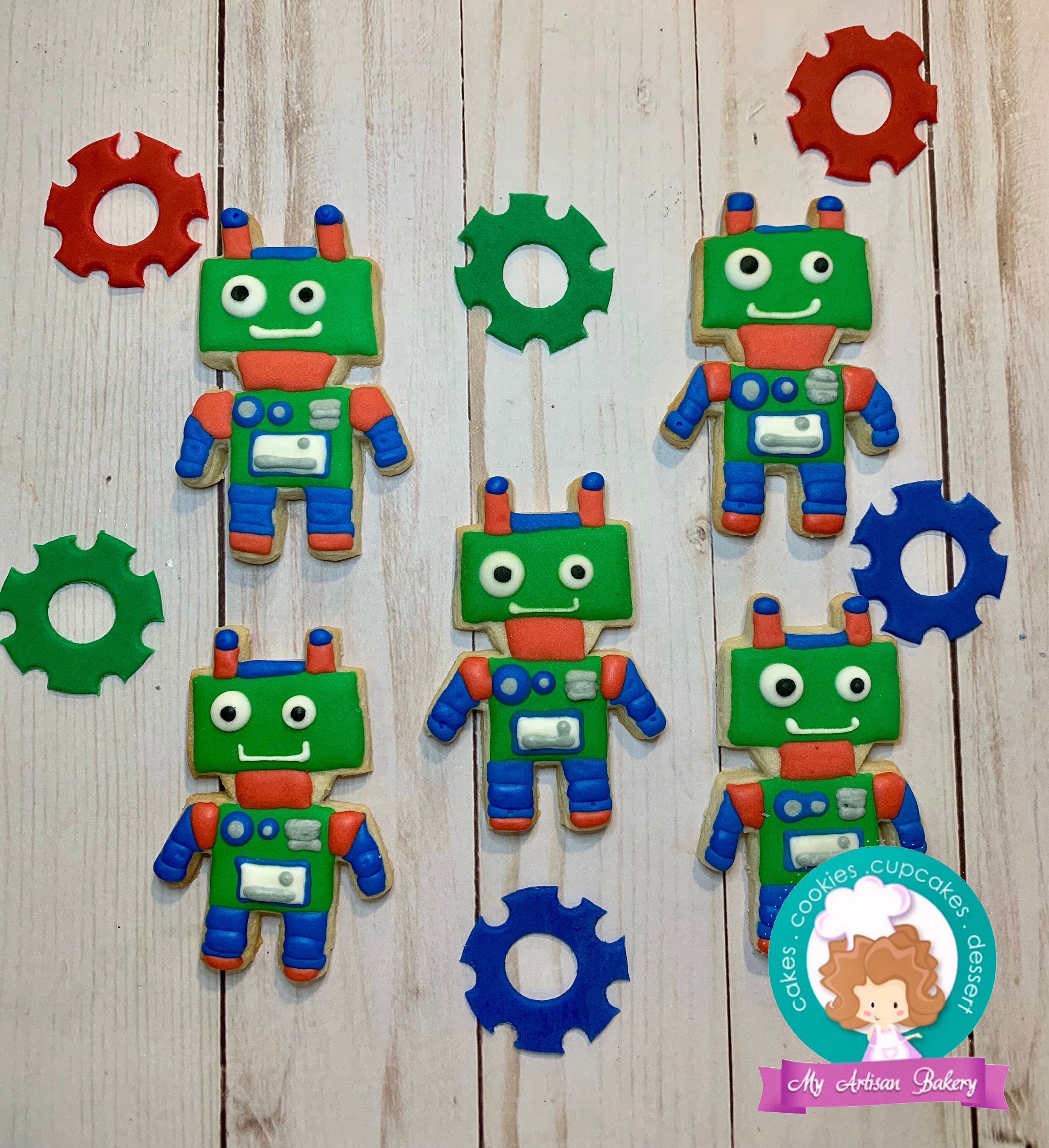 Robot Fondant Cake Topper | Etsy