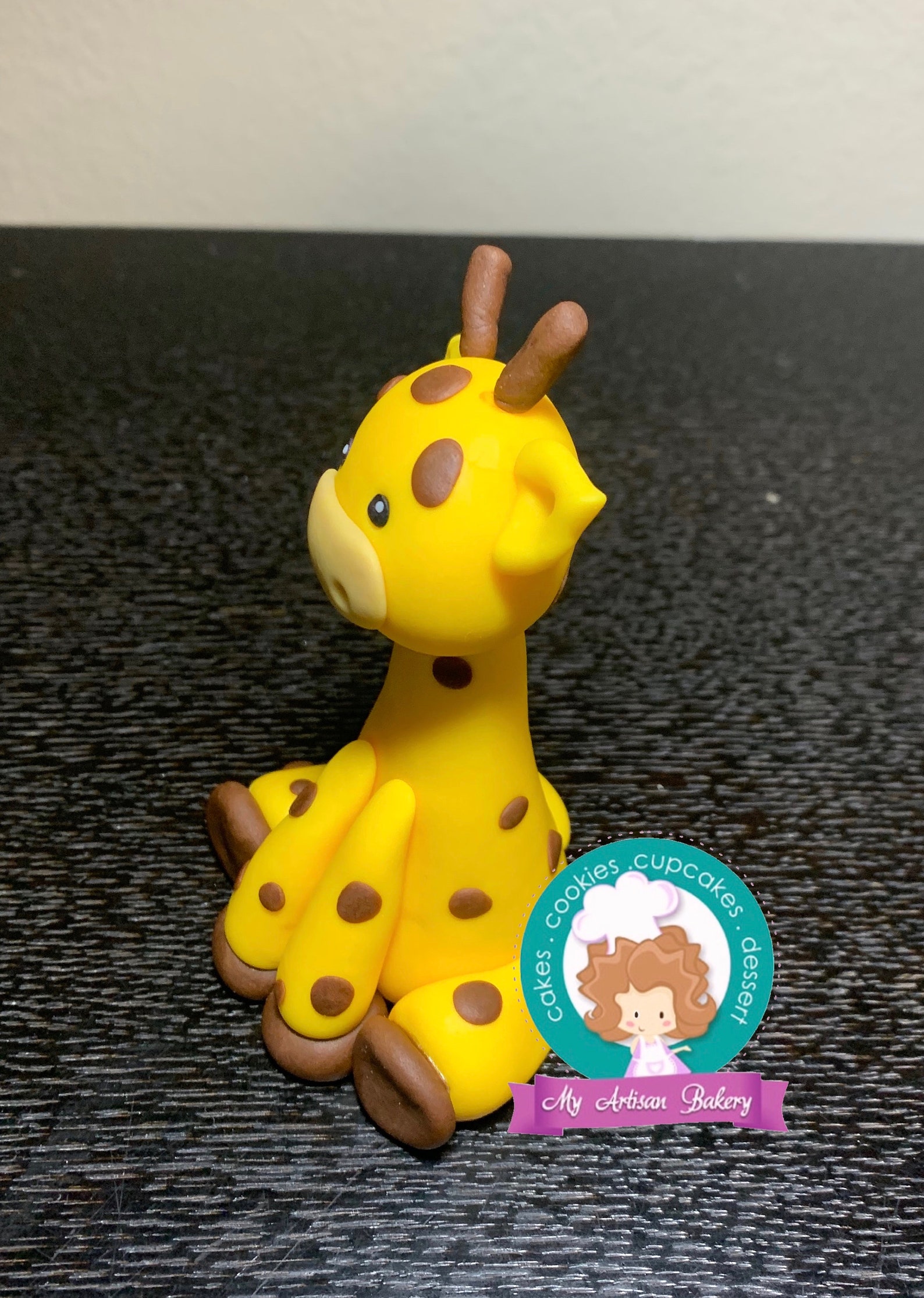 Giraffe Fondant Cake Topper - Etsy
