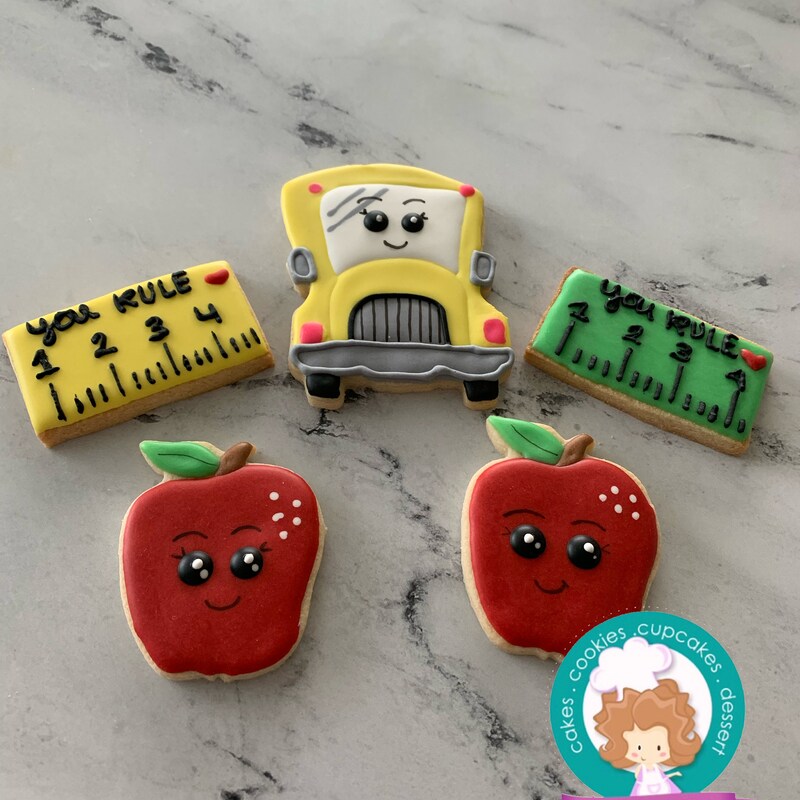 Back to School Cookies - Etsy