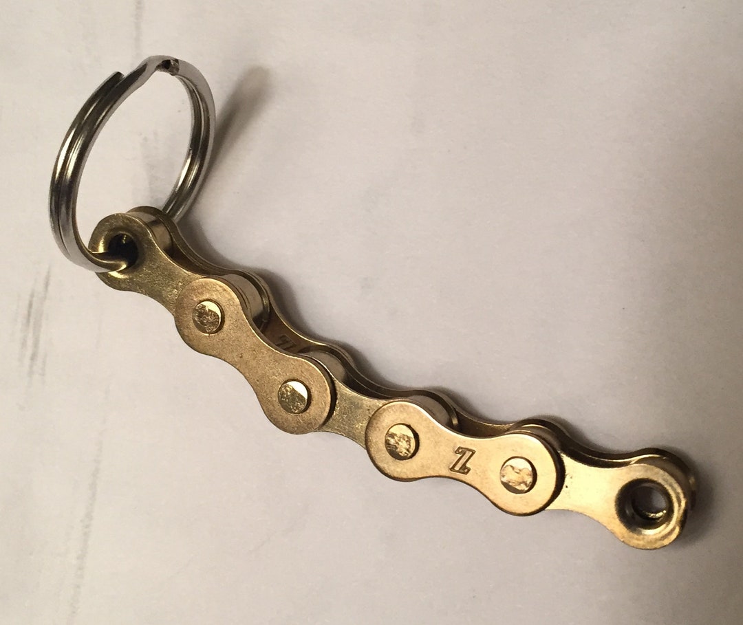 Bike Key Chain - Gold - Etsy