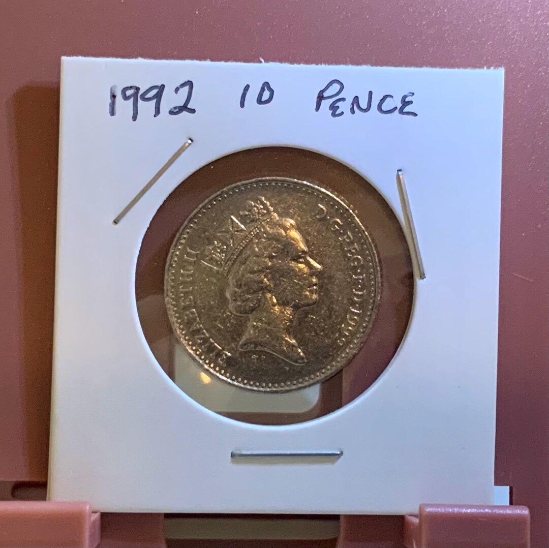 1992 Ten Pence Queen Elizabeth II - Etsy