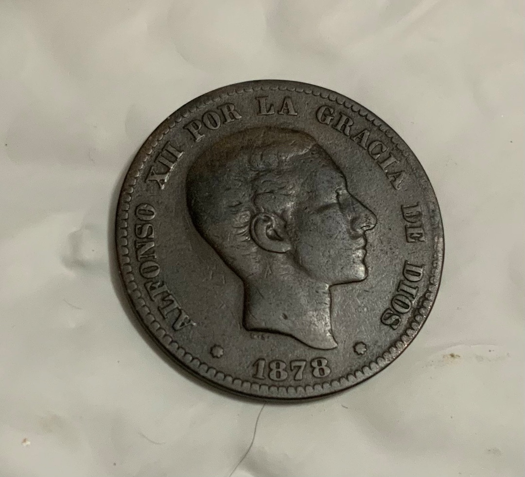 1878 Diez Centimos Alphonso XII Spain - Etsy