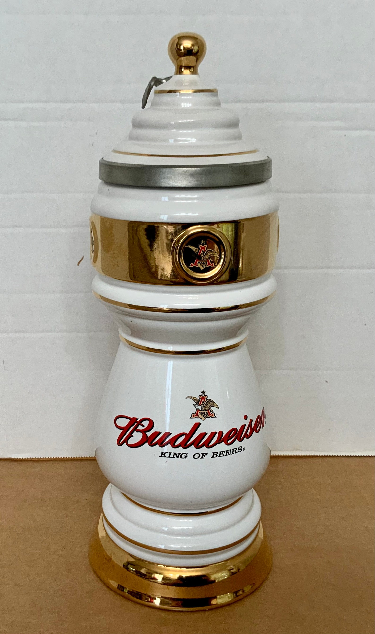 Anheuser-busch Budweiser White Draught Tower Stein - Etsy