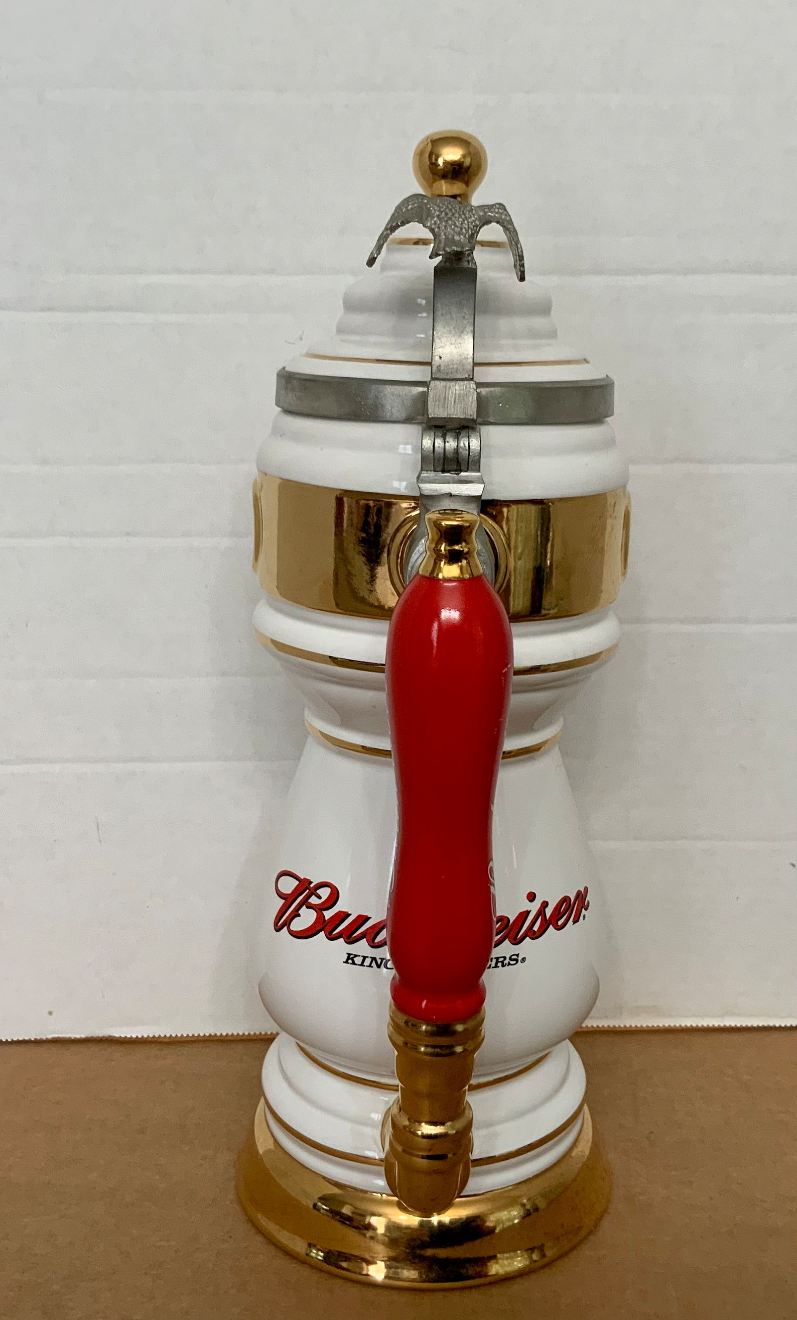 Anheuser-busch Budweiser White Draught Tower Stein - Etsy