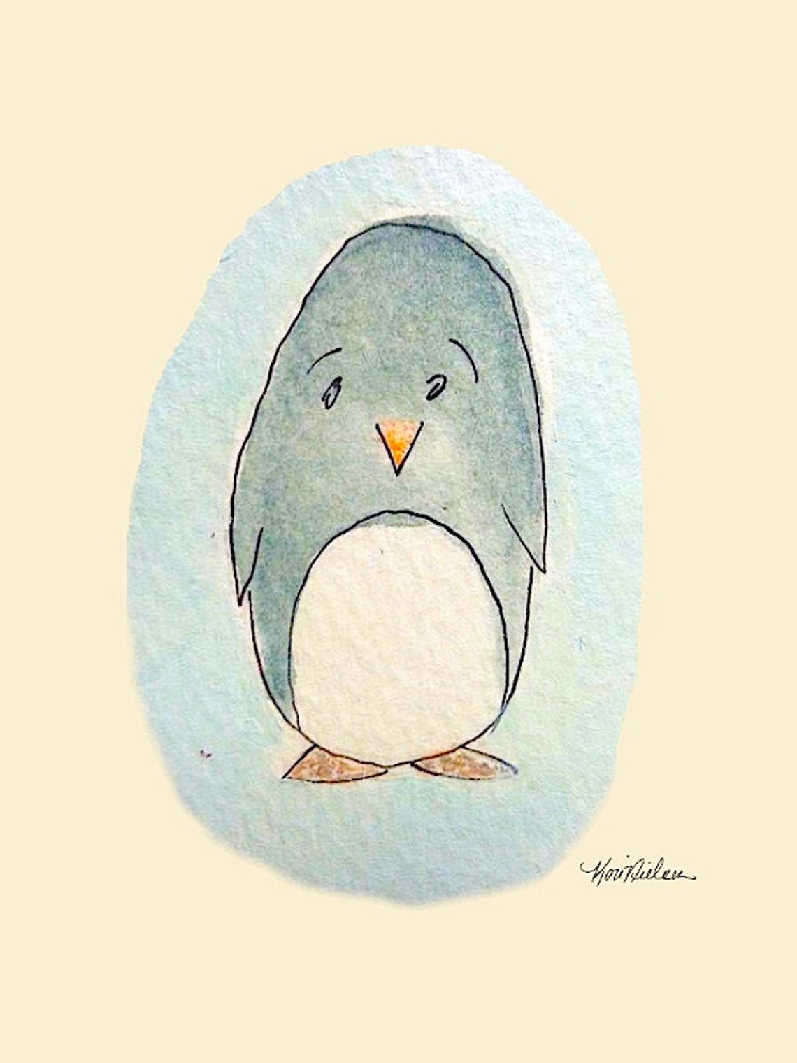 Penguin, Digital Print - Etsy