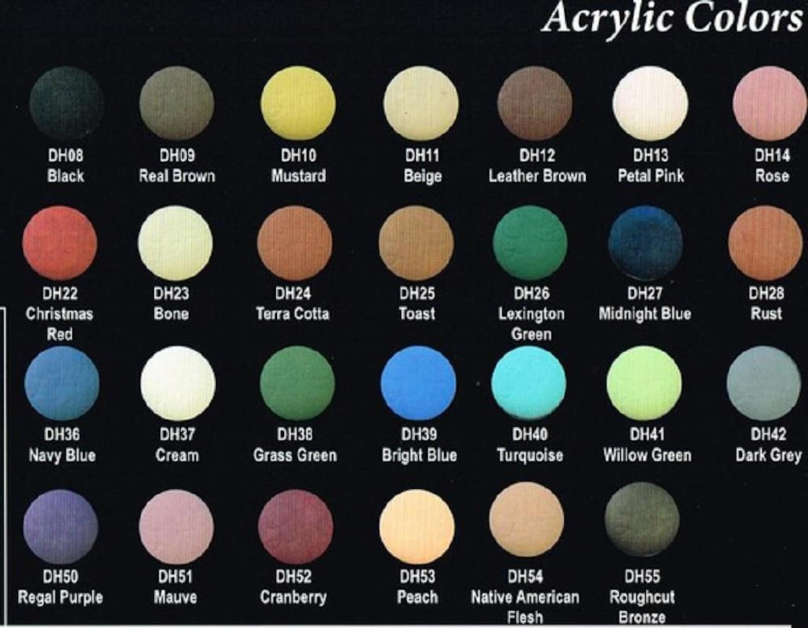 Doc Holliday Colors Acrylic Craft Paint for Ceramics, Metallic Paint ...