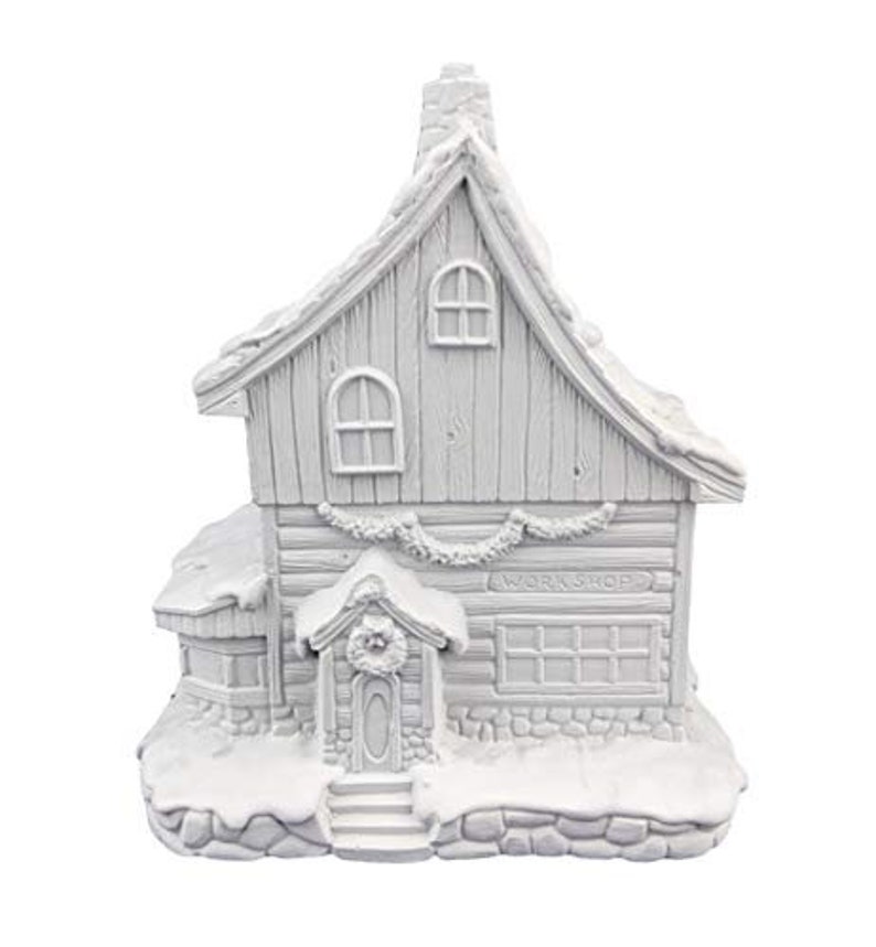 North Pole Santa's Elf Workshop Christmas Village 8 - Etsy