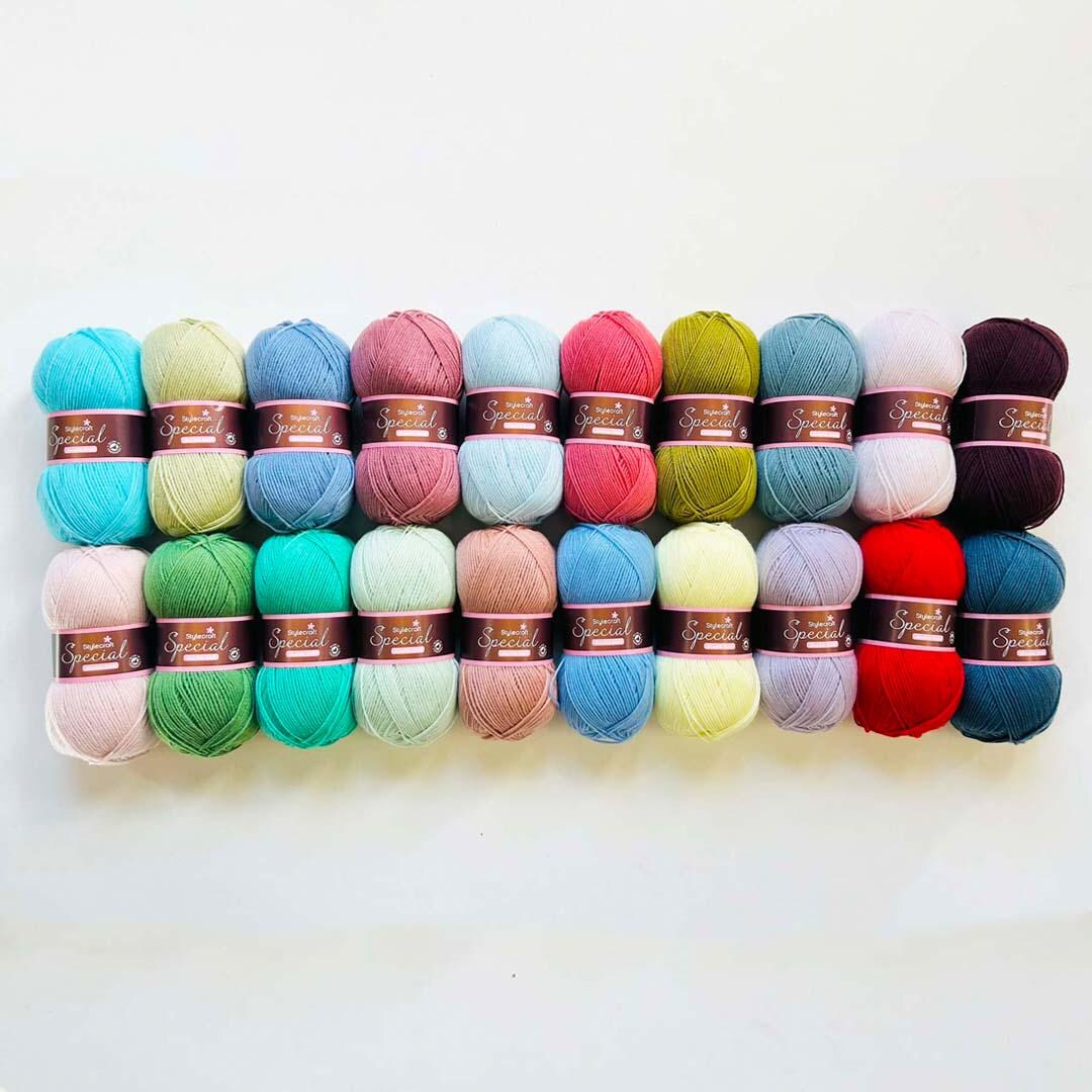 Stylecraft Special DK Premium Acrylic Yarn, Double Knit Yarn, #3, Light ...