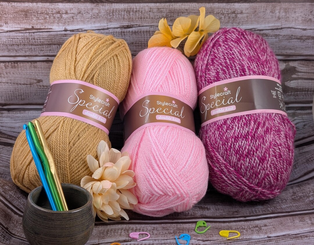 Stylecraft Special DK Acrylic Yarn, Double Knit Yarn, #3, Light Worsted ...