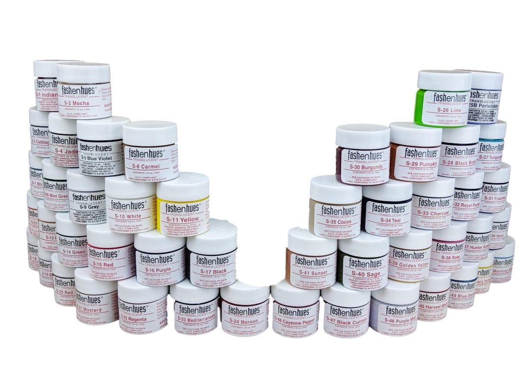 Fashenhues Translucent Stain Paint for Ceramics, Wood, and Resin ...