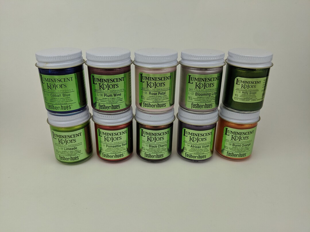 Fashenhues Luminescent Stain Paint for Ceramics, Wood, and Resin ...