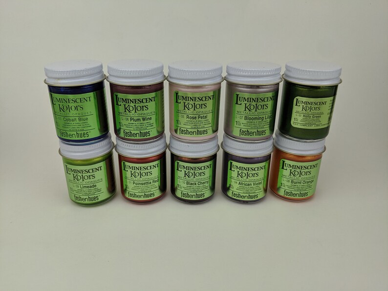 Fashenhues Luminescent Stain Paint for Ceramics, Wood, and Resin ...
