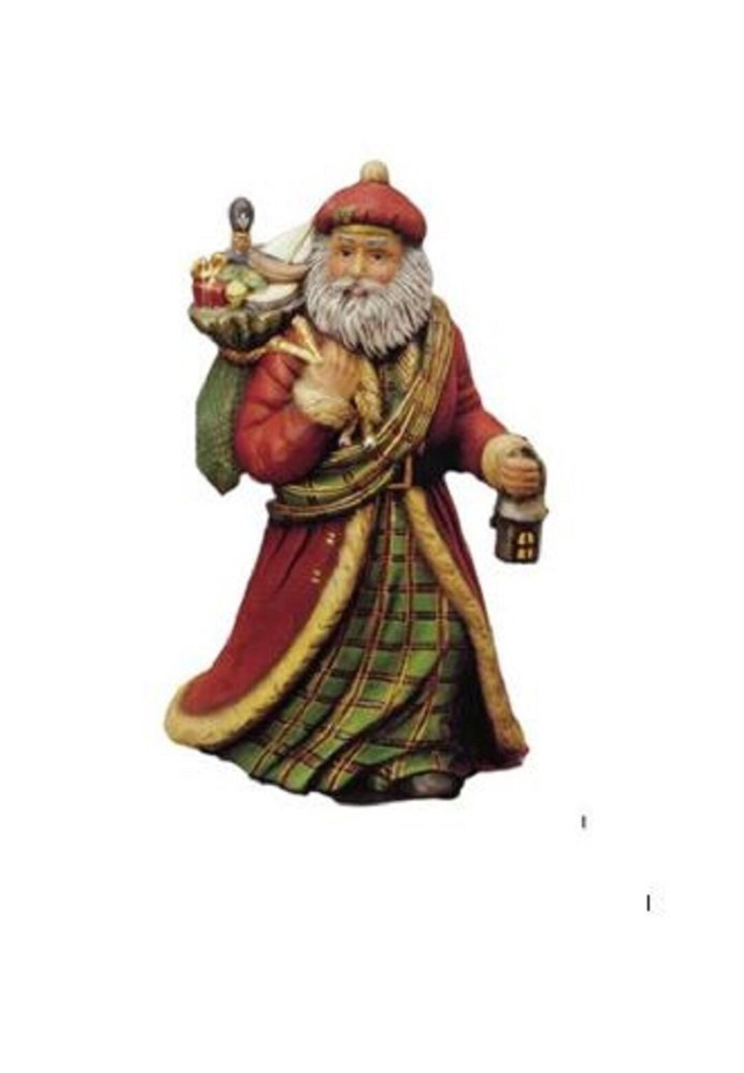 Scottish Old World Santa Ready to Paint Ceramic Bisque - Santa to Paint ...