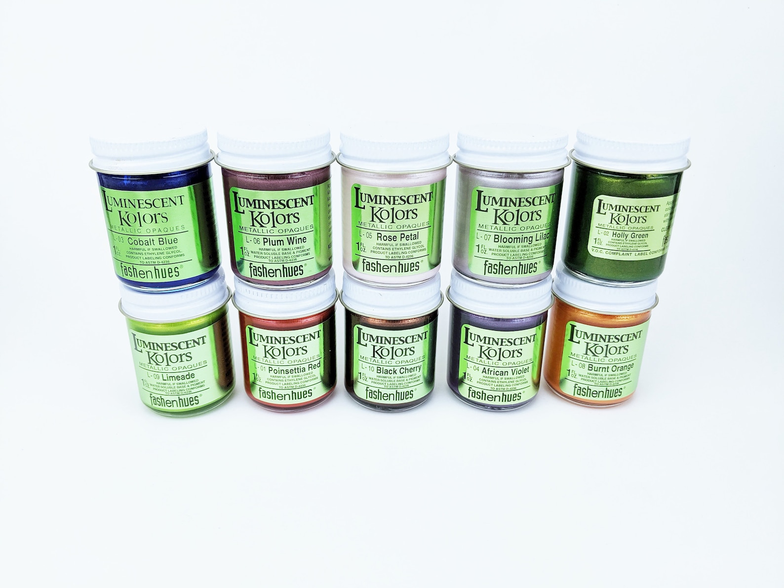 Fashenhues Luminescent Stain Paint for Ceramics, Wood, and Resin ...