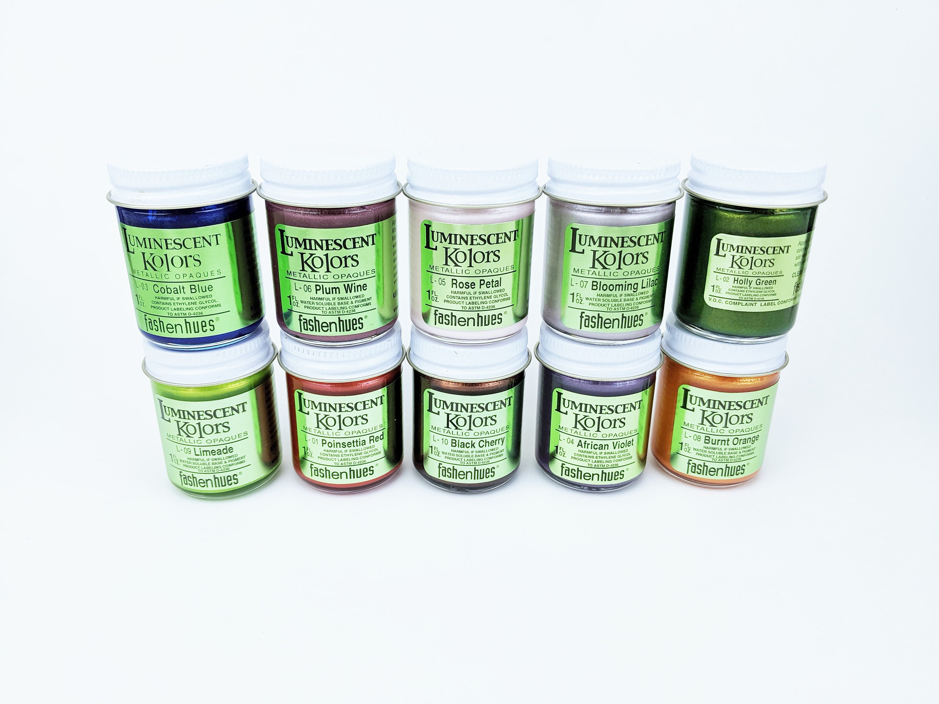 Fashenhues Luminescent Stain Paint for Ceramics, Wood, and Resin ...
