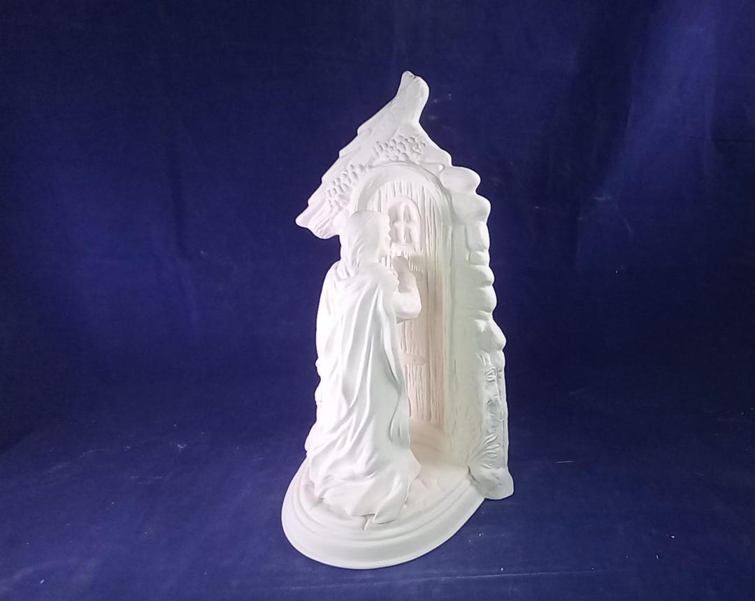 Jesus Knocking at the Door Ready to Paint Ceramic Bisque, Unpainted ...