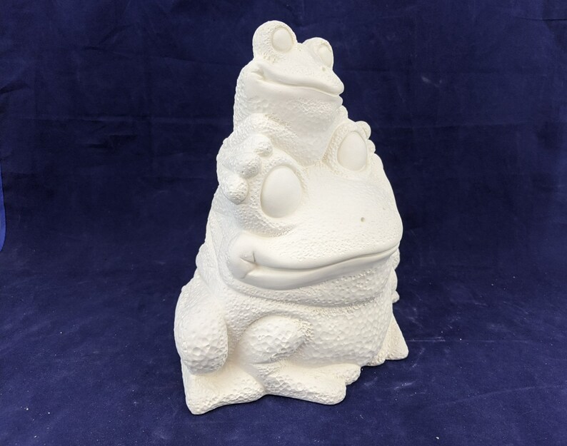 Garden Frogs (puddles & Tibber Toad) 10.5" X 10" Unpainted Ready to ...