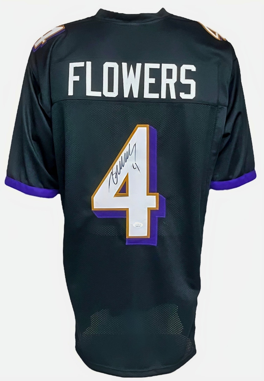 Baltimore Ravens Zay Flowers Autographed Pro Style Black Jersey JSA ...