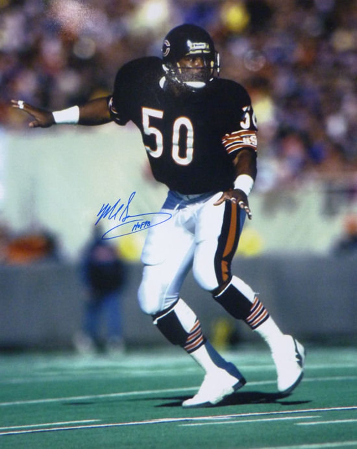 Mike Singletary Autographed Chicago Bears 16x20 Photo W/hof 98 13234 - Etsy