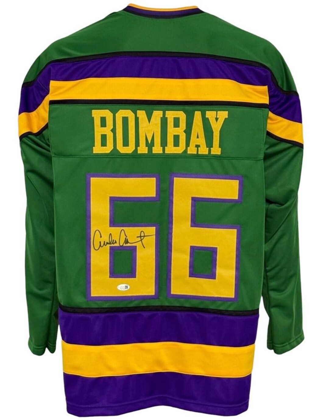 Emilio Estevez "coach Bombay" Autographed Mighty Ducks Jersey JSA ...