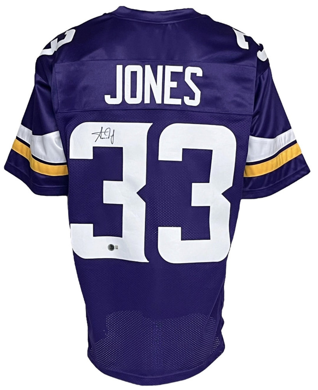 Minnesota Vikings Aaron Jones Autographed Pro Style Purple Jersey BAS ...