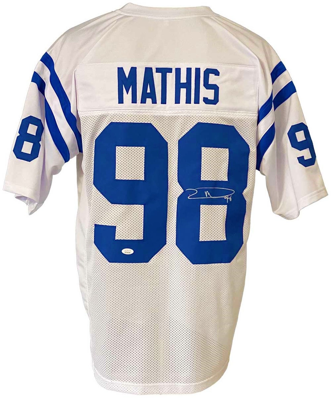 Indianapolis Colts Robert Mathis Autographed Pro Style White Jersey JSA ...