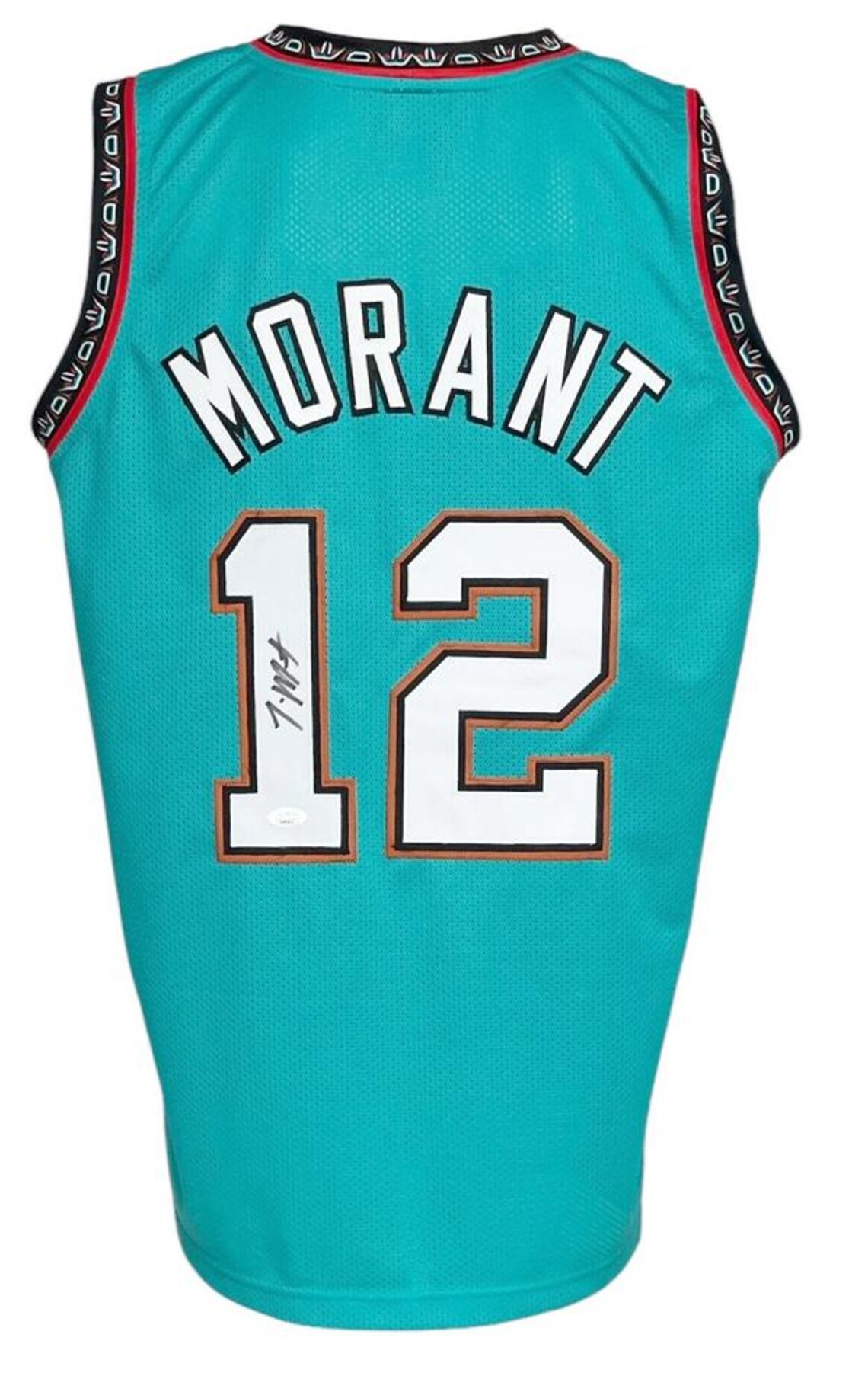 Memphis Grizzlies Ja Morant Signed Pro Style Throwback Jersey JSA ...