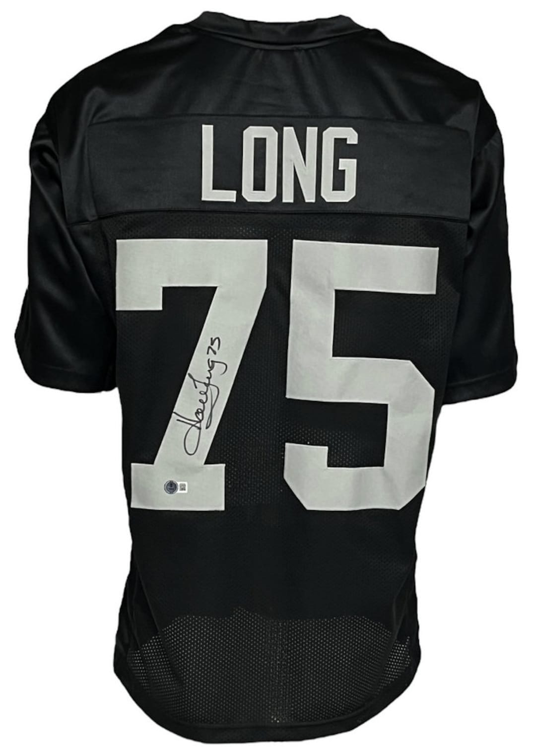 Oakland Raiders Howie Long Autographed Pro Style Black Jersey BECKETT ...