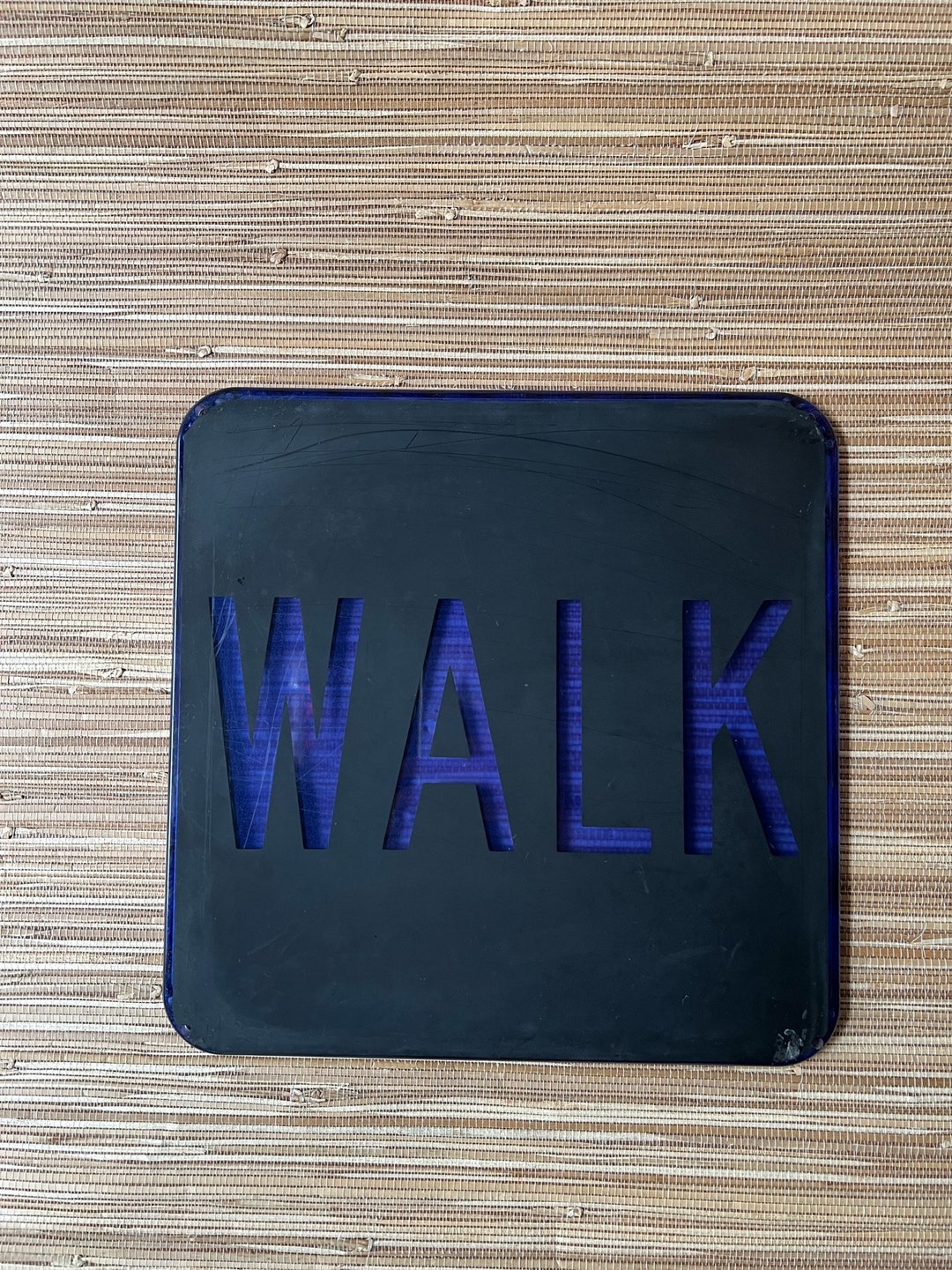 Vintage Stop Light Walk Sign - Etsy