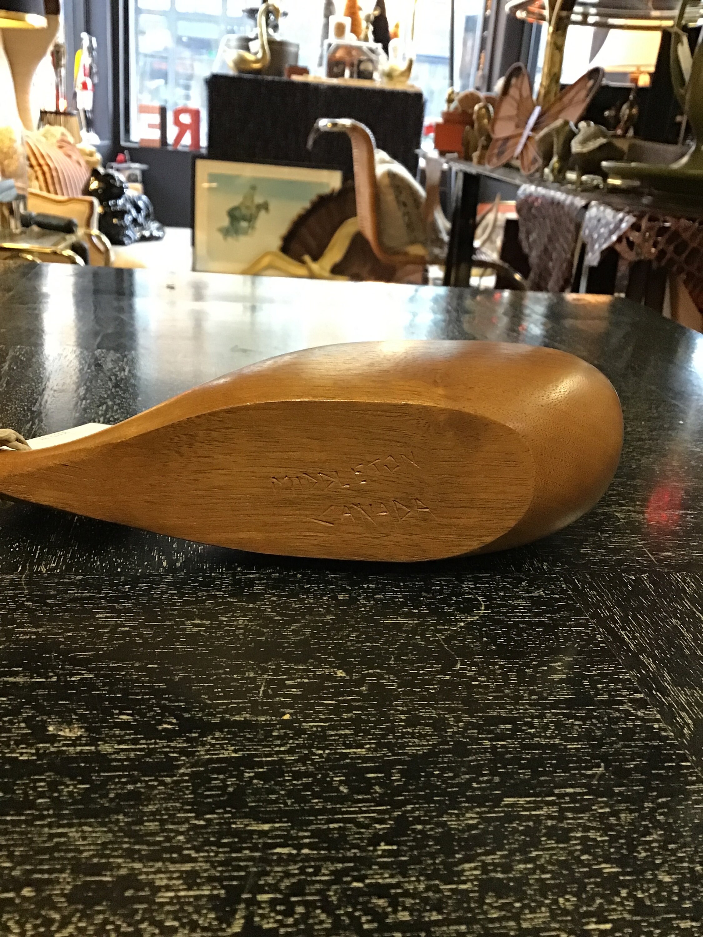 MCM Wooden Whale Figurine - Etsy