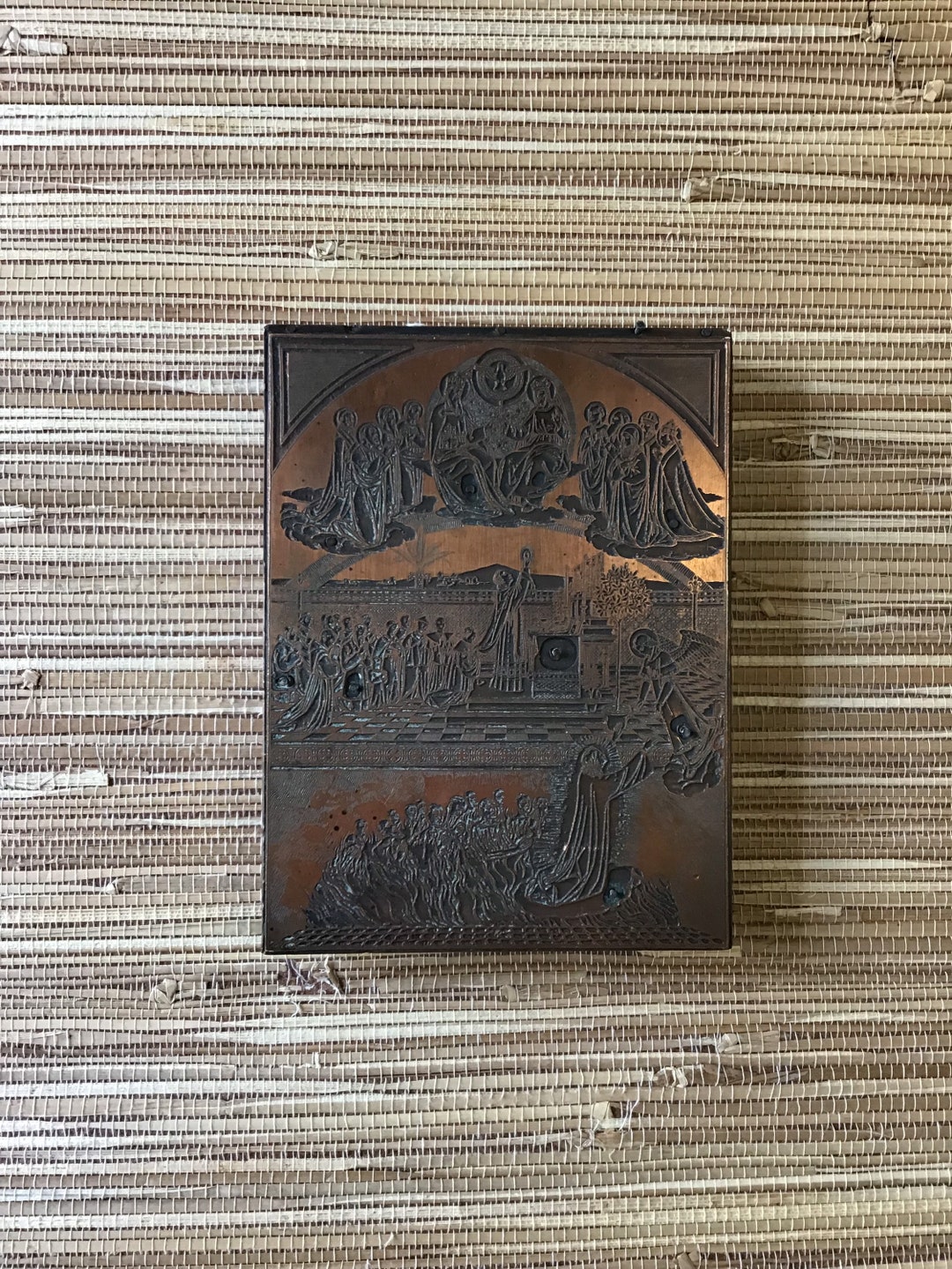 Vintage Copper Printing Plate - Etsy