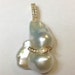 Natural Freshwater Pearl Pendant in 14K Yellow Gold!! - Etsy