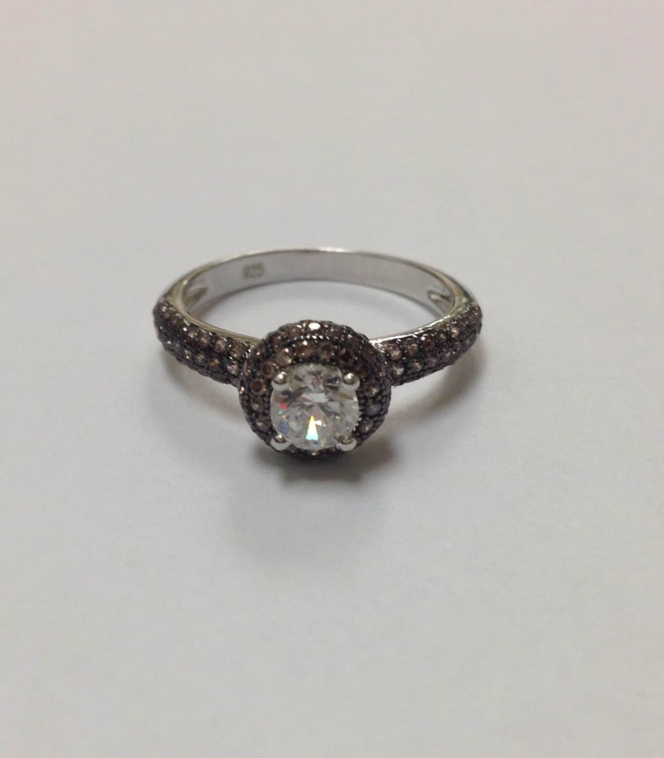 Gorgeous 925 Silver CZ Ring - Etsy