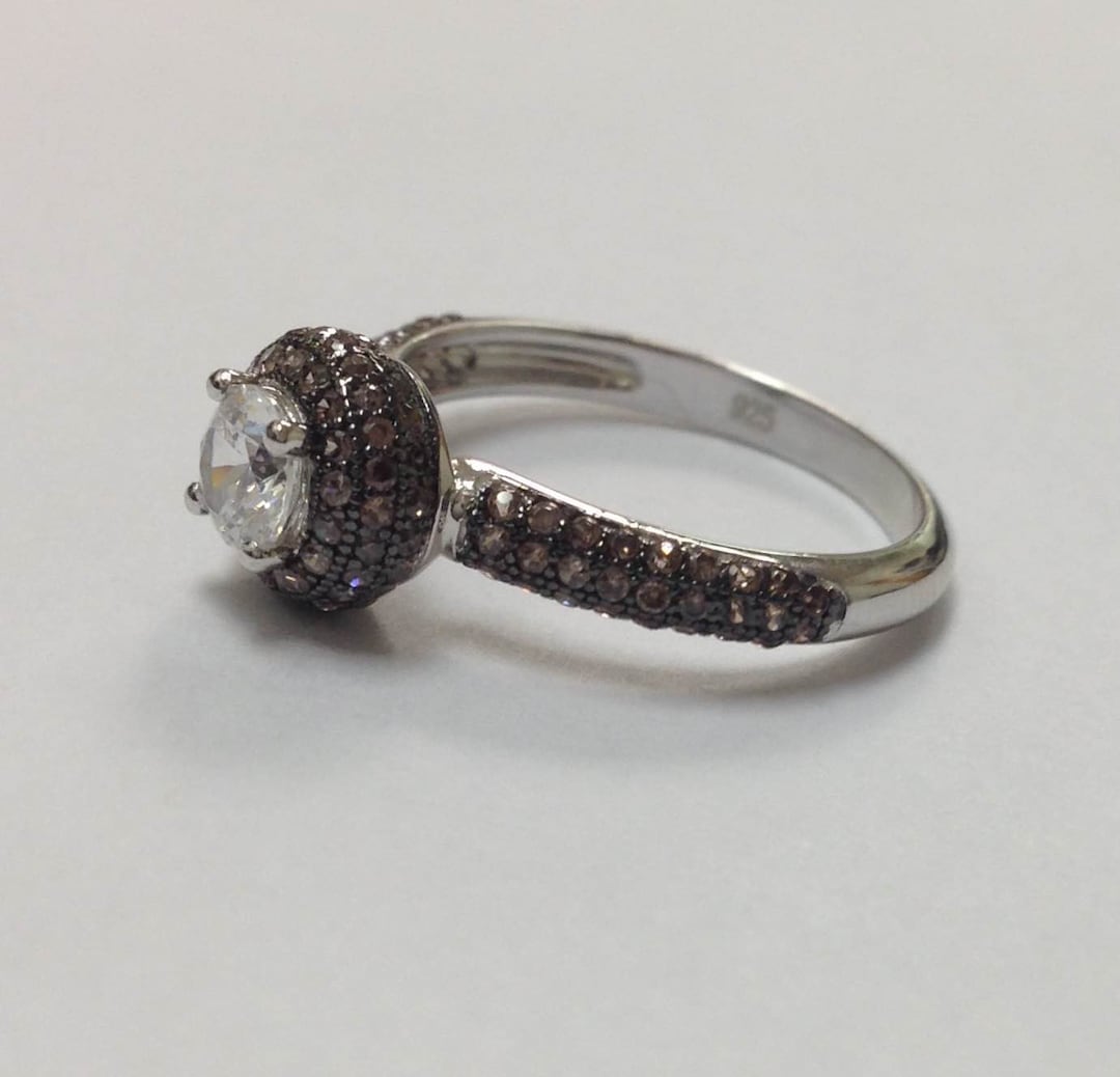 Gorgeous 925 Silver CZ Ring - Etsy