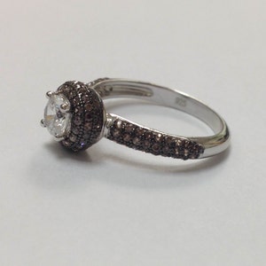 Gorgeous 925 Silver CZ Ring - Etsy
