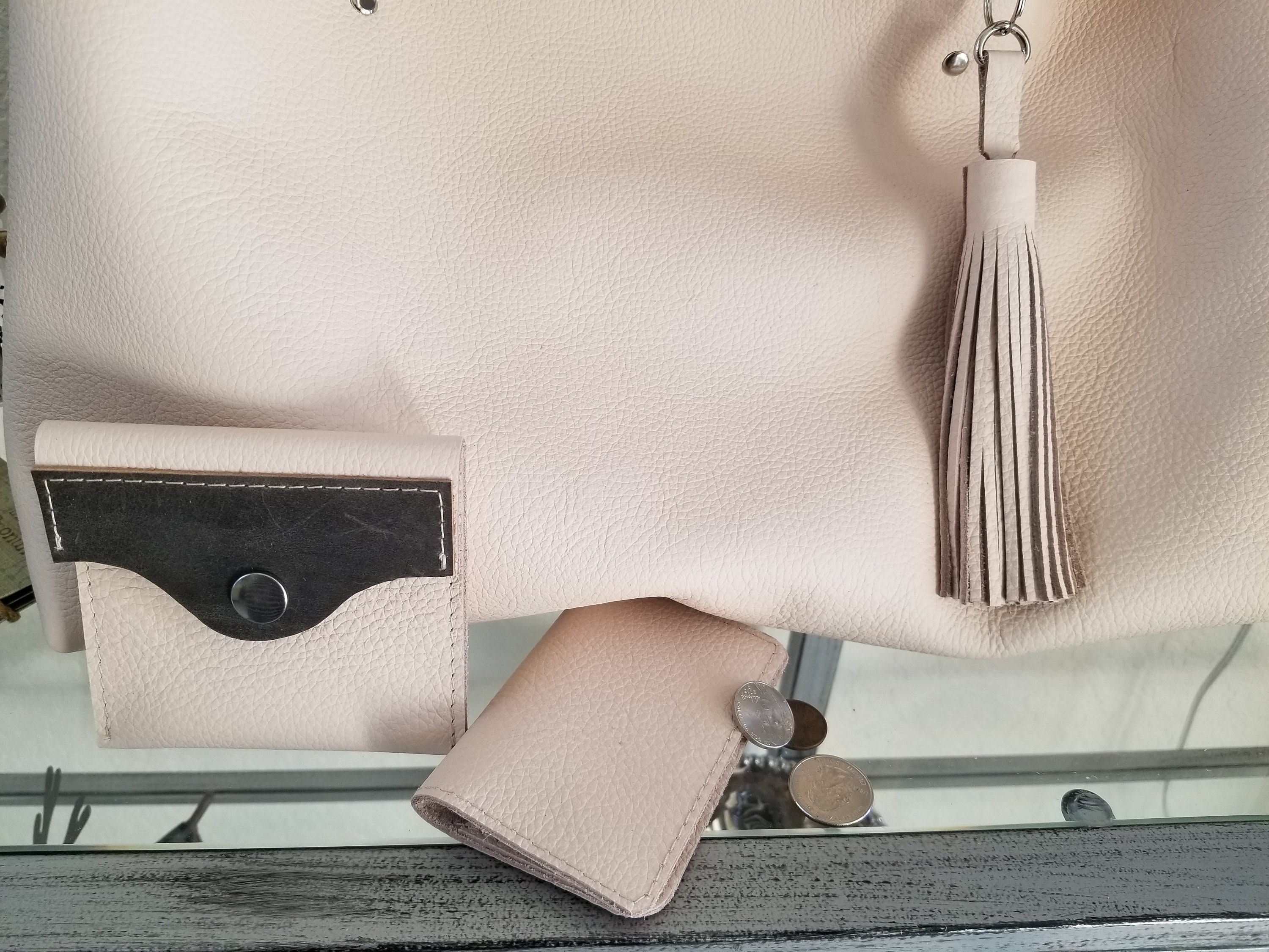 Sweet Blush Colored Leather Tote Bag. so Luscious, Soft Pale Pink Top ...