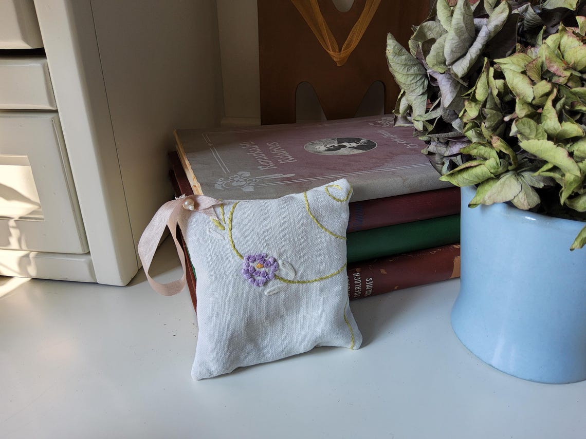 Pretty Lavender Sachets, Set of Three, Made From a Collection of ...