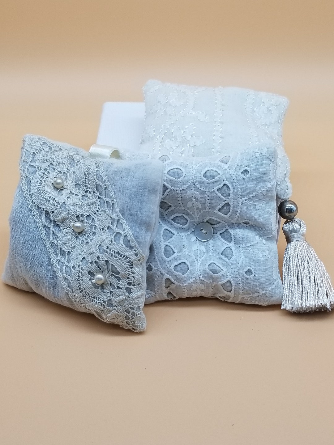 Lavender Sachets Set of Three Handmade With Vintage Pieces of - Etsy
