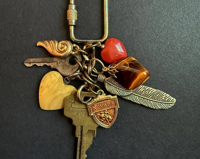 BAG/PURSE CHARM - Handmade/one of a Kind - Made From Funky Vintage and ...