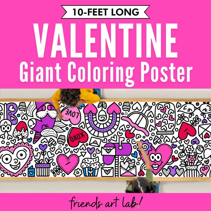 Valentines Color Banners - Etsy