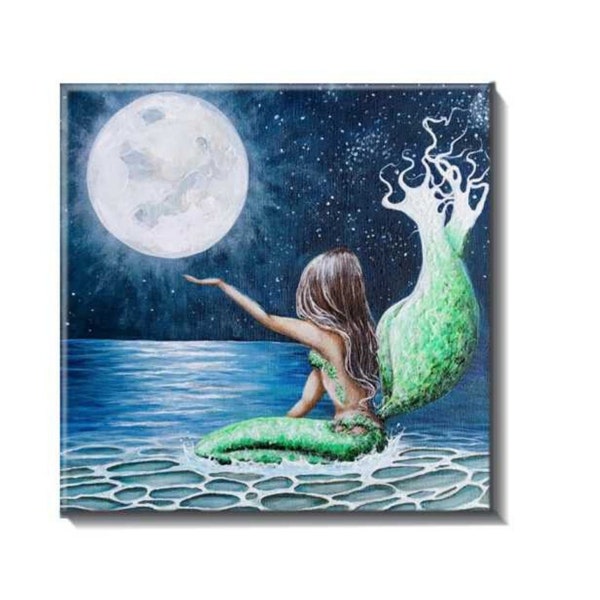 Moon Ceramic Tile - Etsy