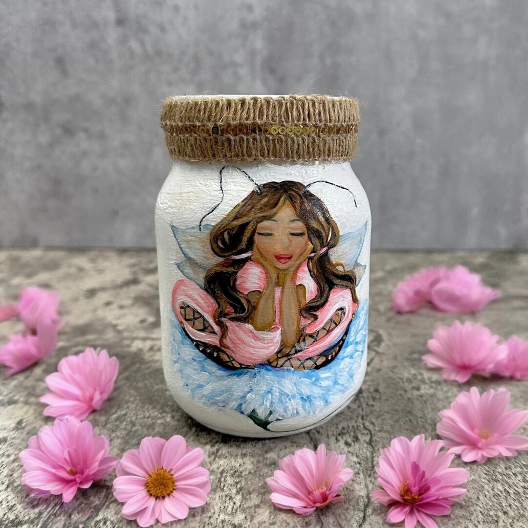 Tooth Fairy Mason Jar, Small Original Painting, Gift for Daughter - Etsy
