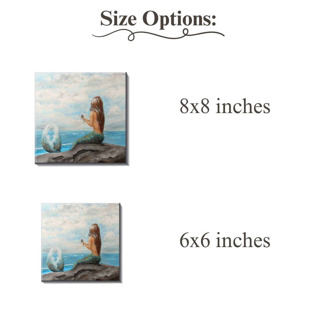 Mermaid Ceramic Tile, Decorative Beach House Decor - Etsy