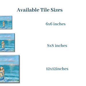 Mermaid Ceramic Tile, Coastal Backsplash Decor, Beach House Art - Etsy