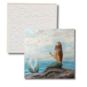 Mermaid Ceramic Tile, Decorative Beach House Decor - Etsy