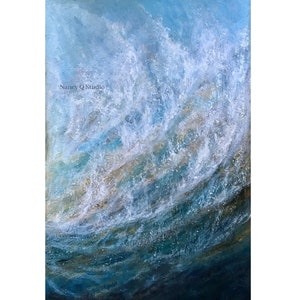 Abstract Wave Print Beach House Decor - Etsy