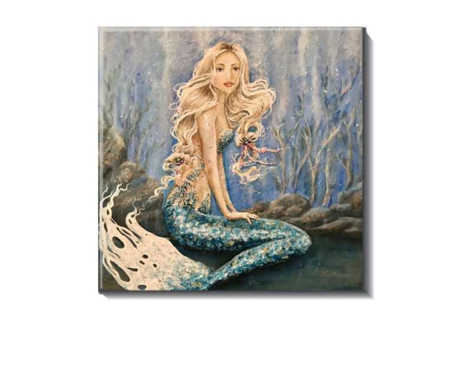 Mermaid Tile Coastal Beach Home Decor Backsplash Ceramic - Etsy