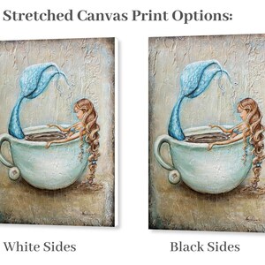 Mermaid in Coffee Mug Art Print - Etsy