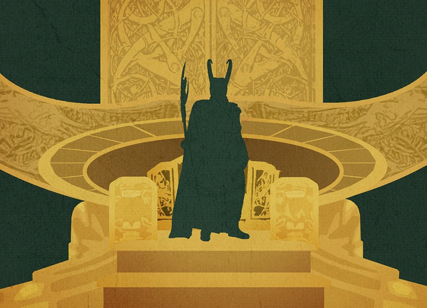 THE AVENGERS Inspired Loki Minimalist Movie Poster Print | Etsy