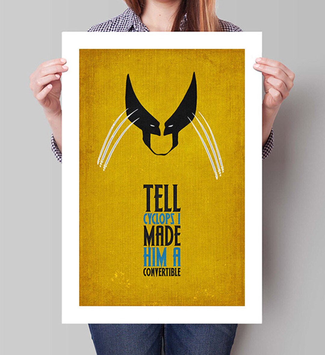X-MEN Inspired Wolverine Minimalist Poster Print - 13"x19" (33x48 Cm ...
